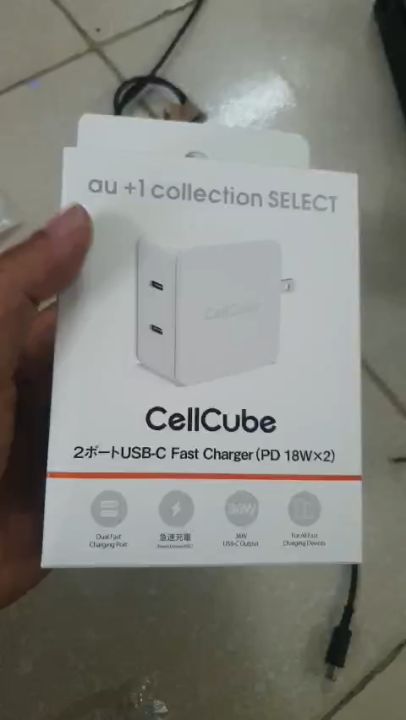 Cốc Sạc nhanh CellCube 2 cổng USB-C (PD 18W x 2) cho điện thoại máy ...