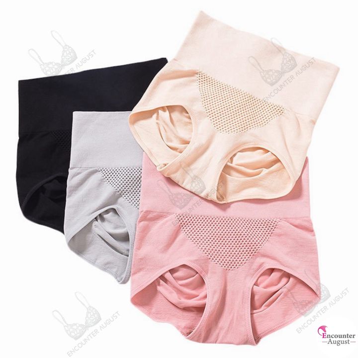 6-12 Pieces Gift Set 12 Colors Women Tall Waist Non-trace Panty Munafie-Girdle Lingerie 328 set ...