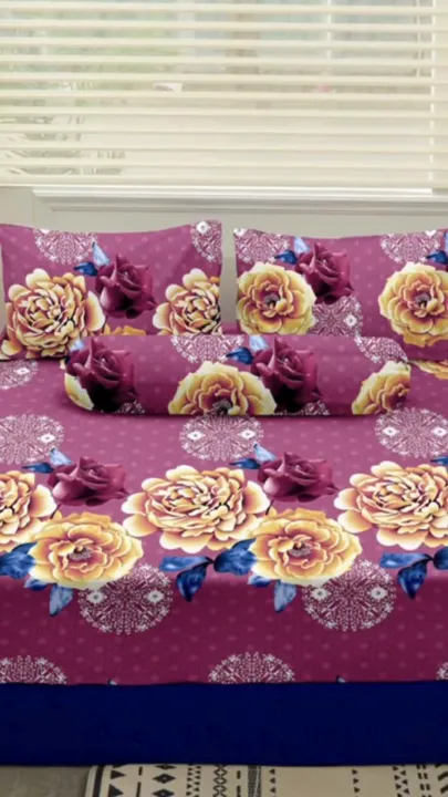 Premium Quality Cadar Katil Sarung Tilam Bedsheet Single 2 in 1 ...