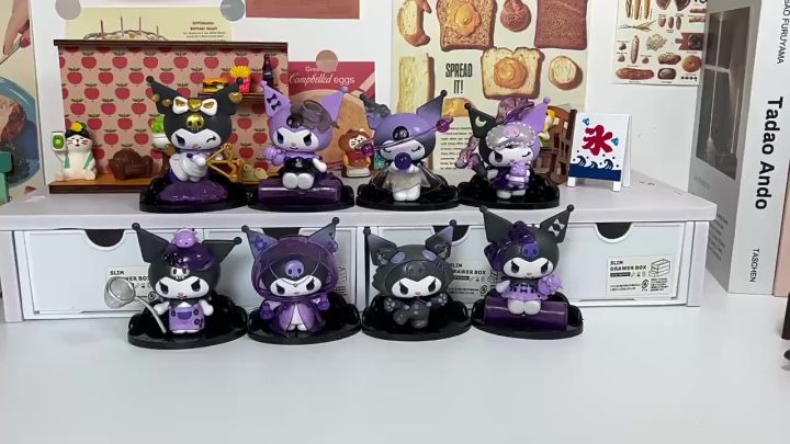 6/8 Pcs Kuromi Surprise Box Mystery Box Sanrio Kuromi Figure Sanrio ...