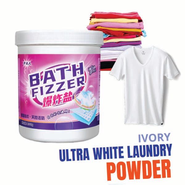 IVORY Ultra White Laundry Powder Detergent BATH FIZZER Washing Clean ...