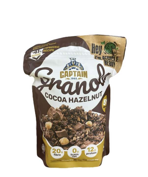 Captain cocoa hazelnut Granola 220g | Lazada Singapore