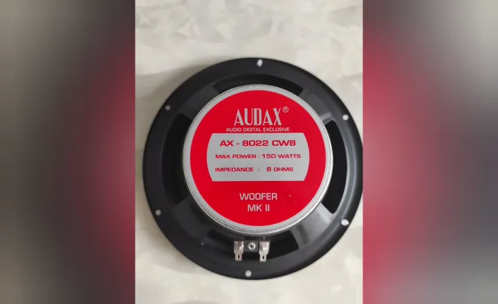 AUDAX Speaker 8 INCH DAYA 150 Watt AX 8022 WOOFER ORIGINAL AUDAX ASLI ...