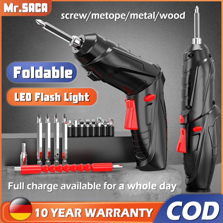 【Powerful】48PCS/ 5.0V Foldable Li-ion Cordless Screwdriver/Barena Tool ...