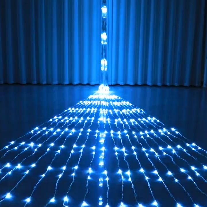 Meteor shower waterfall lights 3X3M 320 LED waterfall curtain icicle ...