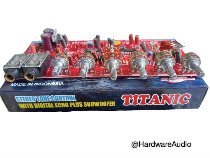 Kit tone control stereo with mic echo plus subwoofer (Titanic) | Lazada ...