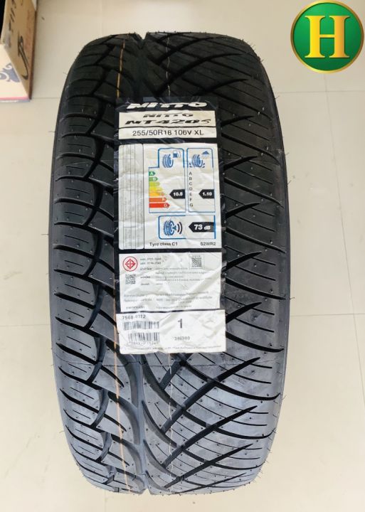 255/50R18 106V NITTO NT420S ยางใหม่กริ๊ปปี2022🇯🇵ราคา1เส้น แถมจุ๊บลมยาง ...