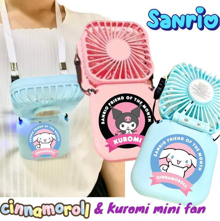 Kuromi Cinnamoroll Mini fan Portable fan handheld rechargeable fan with ...