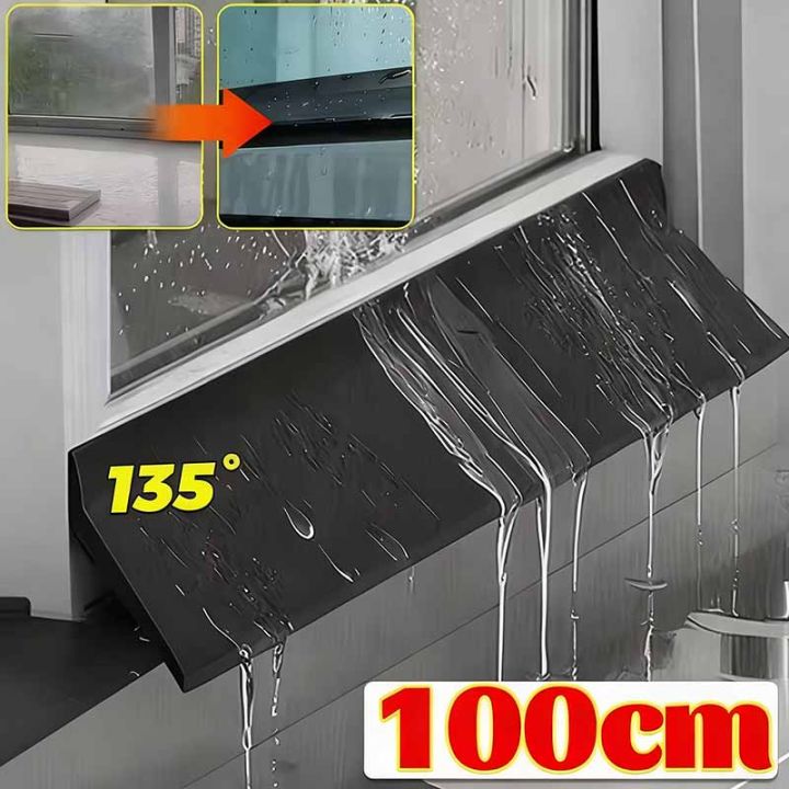 100cm Window Water Blocking Bar Rubber Flashing Board Door Gate Water ...