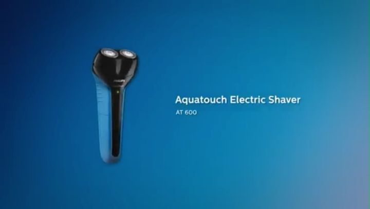 PHILIPS AquaTouch รุ่น AT600 เครื่องโกนหนวดไฟฟ้าไร้สาย กันนำ้ | Lazada ...