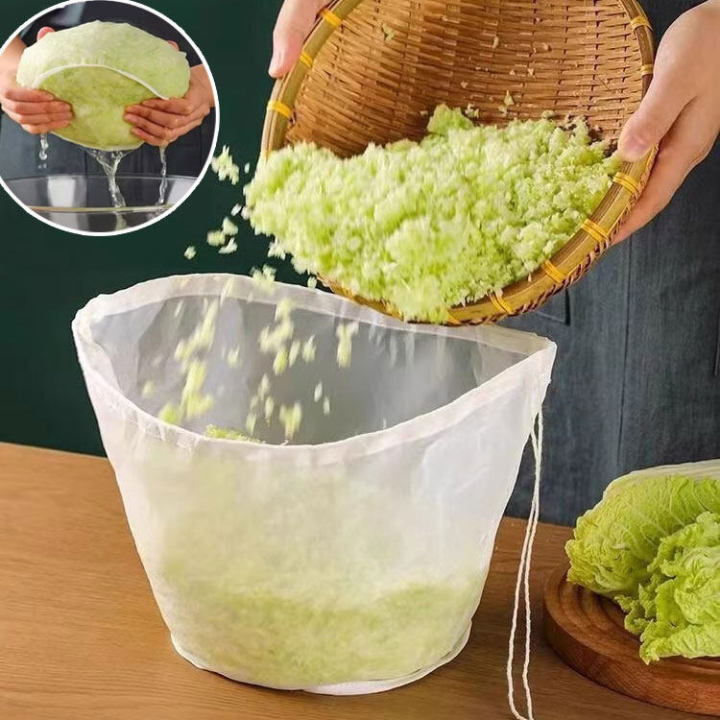 New Large Stand-Up Soy Milk Filter Reusable Fine Mesh Vegetable ...