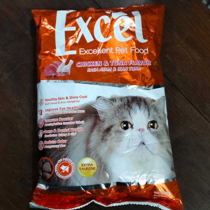 Makanan Kucing Excel Chicken & Tuna Adult | Lazada Indonesia