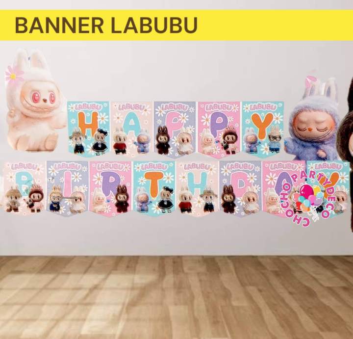 Bunting Flag LABUBU / Banner Ulang Tahun Labubu | Lazada Indonesia