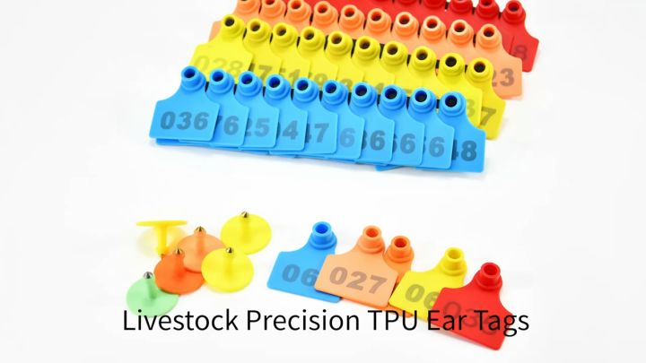 Pig Ear Tag Set 100Pcs Serial Numbered Livestock Goat Ear Tags Labels ...