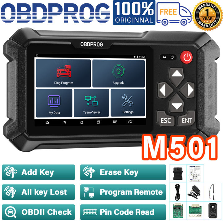 OBDPROG 501 Car Key Programming Tool OBD2 Scanner Car Diagnostic Tool ...