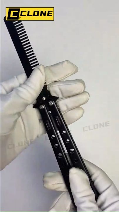 Butterfly Comb Wide Tooth Practice Beginner Folding Comb Stainless ...