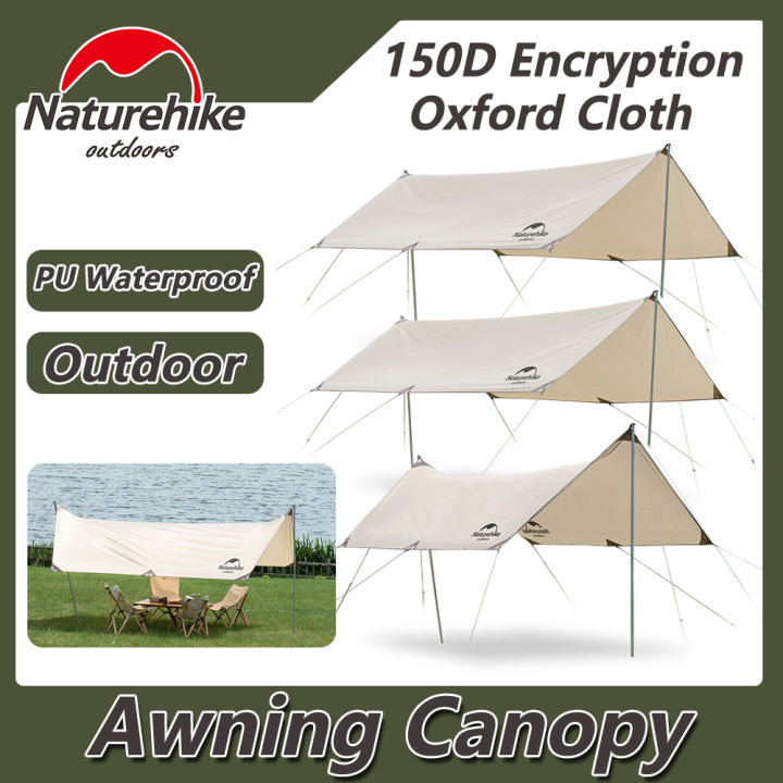 Naturehike Awning Canopy Classic Sun Shelter Tarp Tent Small Hex Large ...