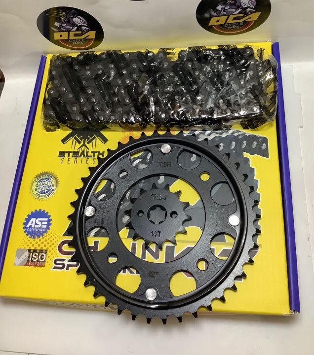 CB110 SPROCKET SET CHAIN HEAVY DUTY TSR 42/14, 40/14, 38/14 | Lazada PH