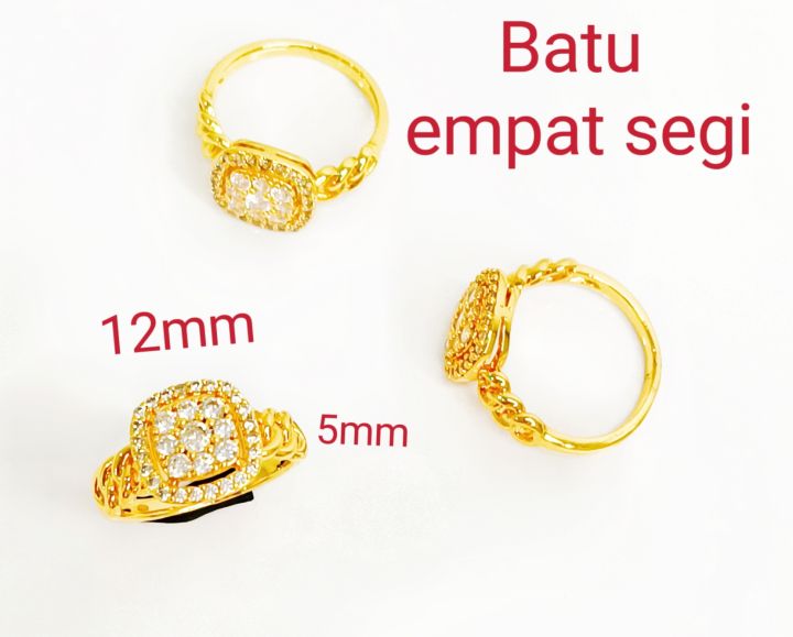 cincin ring batu Emas Bangkok | Lazada