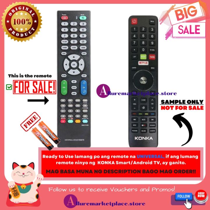 KONKA HYUNDAI Smart TV Remote Ready to Use Universal TV Remote for KONKA Smart TV Android| Read ...