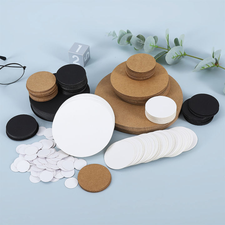 In Stock round Black and White Kraft Paper Handmade Sketch for Young ...