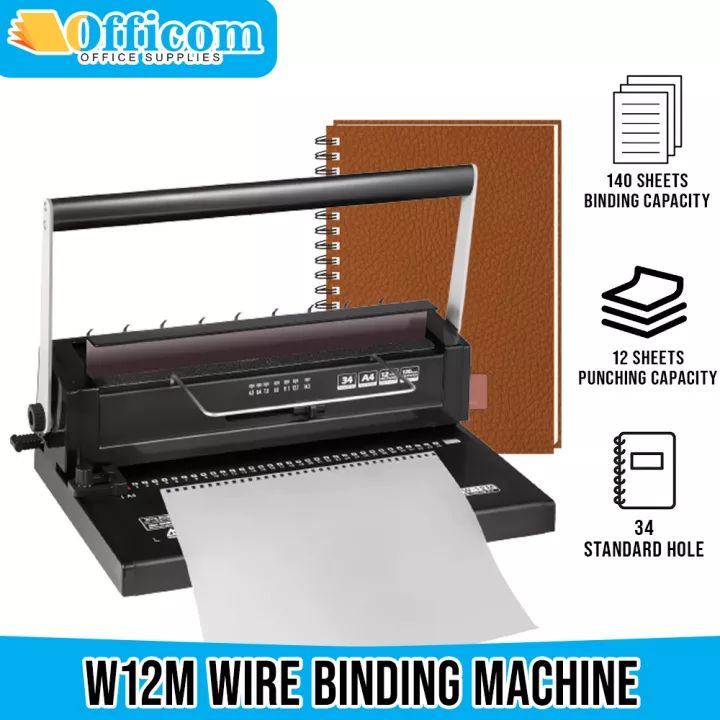 Officom 34 Hole W12M A4Size Heavy Duty Binder 140 Sheets Binding ...