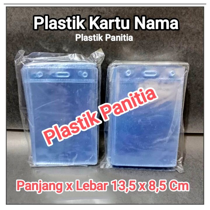 50 Lembar Plastik Mika Name Tag TEBAL ( 13,5 x 8,5 Cm ) | Lazada Indonesia