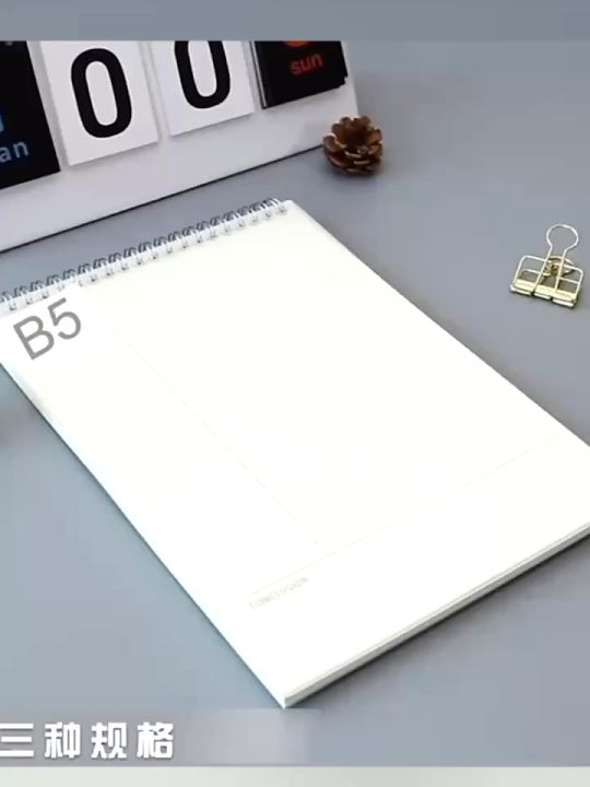 A6/A5/B5/A4 Steno Notebook Flip Up Loose-Leaf Book coil notebook spring ...