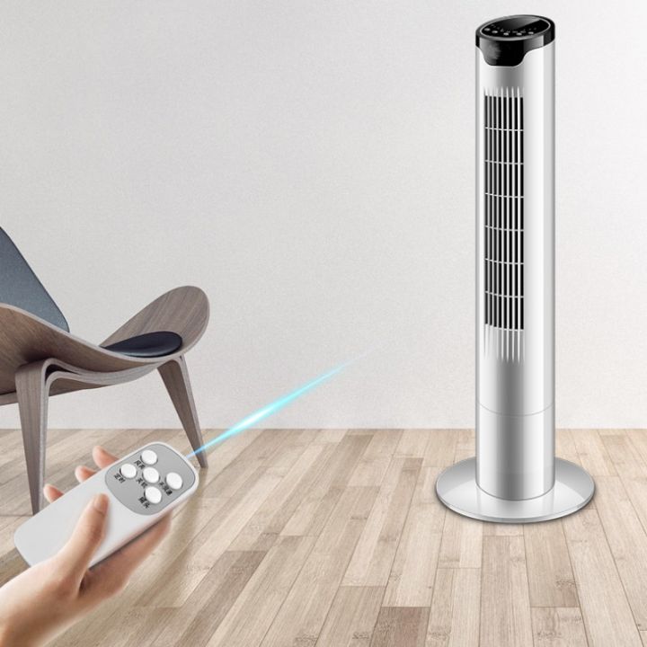 Electric Bladeless Fan Tower Fan with Remote Control Electric Bladeless Fan Household Floor Fan ...