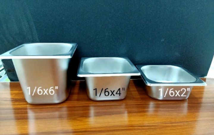 1/6 Gastronorm food pan stainless steel | Lazada PH