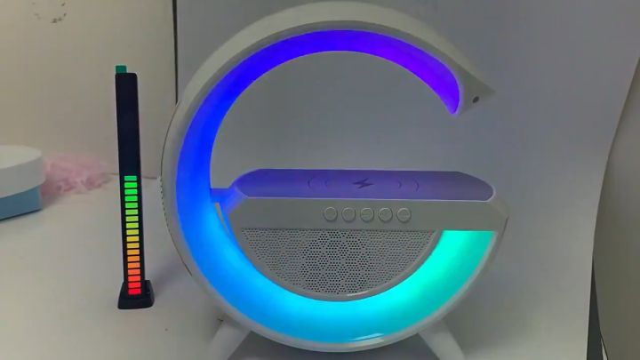 Telego BT2301 LED Wireless Charging Speaker Bluetooth Speaker RGB ...