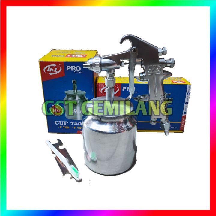 SPRAY GUN CAT HNL H&L F75 S TABUNG BAWAH | Lazada Indonesia