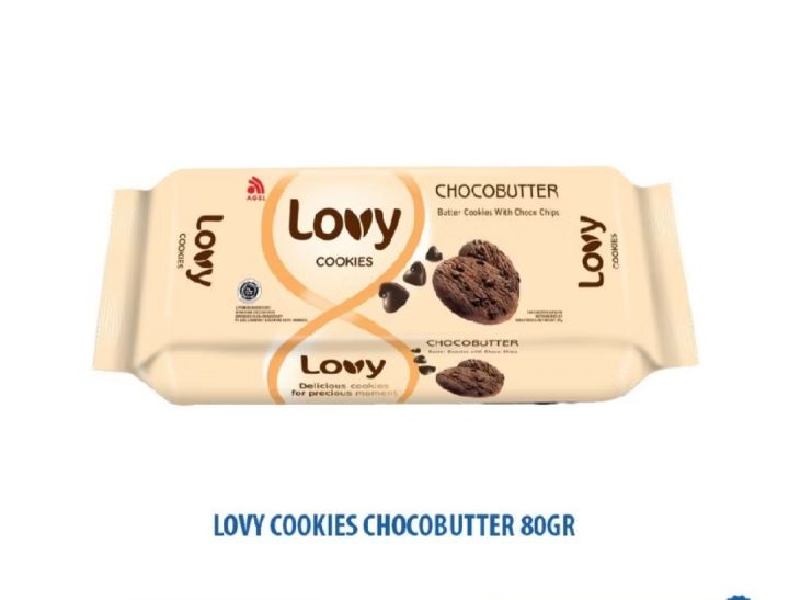 Cookies Lovy Rasa Choco Butter kemasan 80gram | Lazada Indonesia