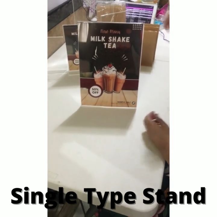 Clear Acrylic Stand [SET A - A4, SHORT, 8R] 1pc PORTRAIT SIGN PHOTO ...