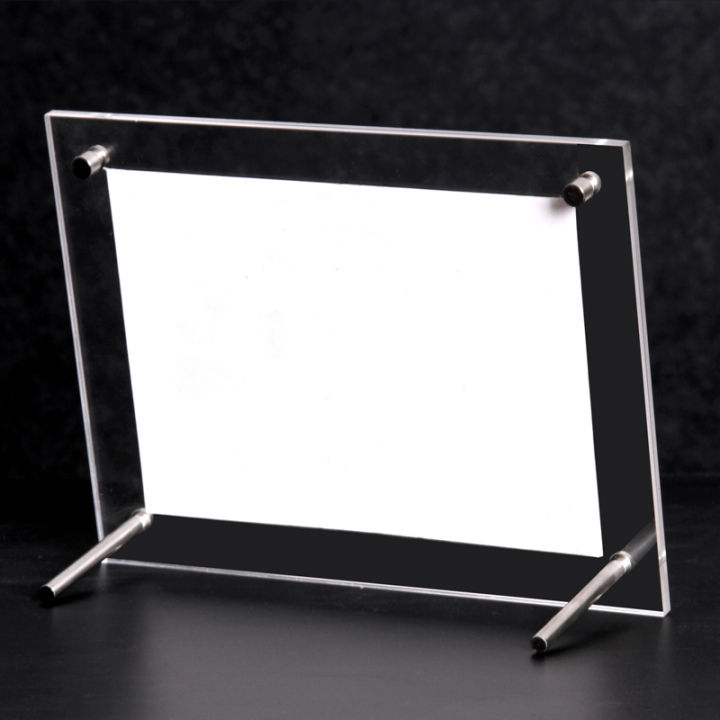 Acrylic Photo Frame Table Decoration A3 Business License Frame Crystal ...