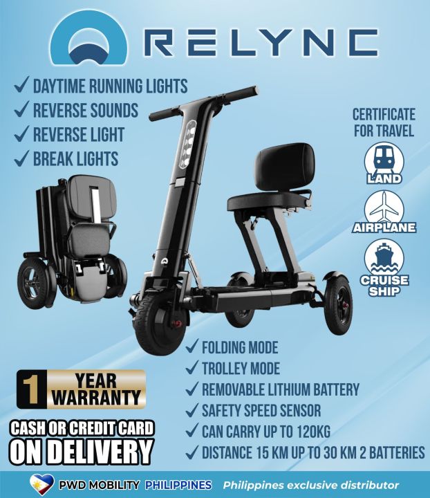 Relync R1 mobility scooter | Lazada PH
