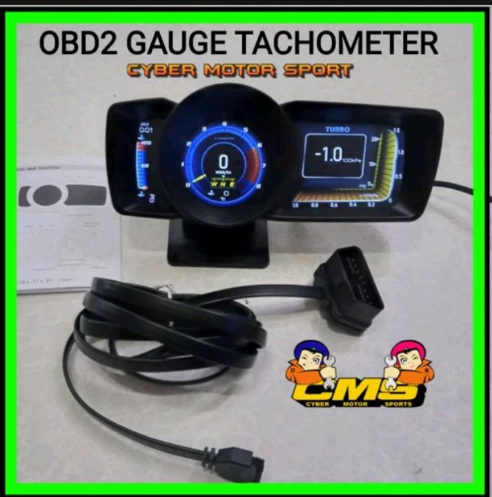 Gauge OBD2 tachometer digital . speedometer OBD2. volt meter. RPM ...