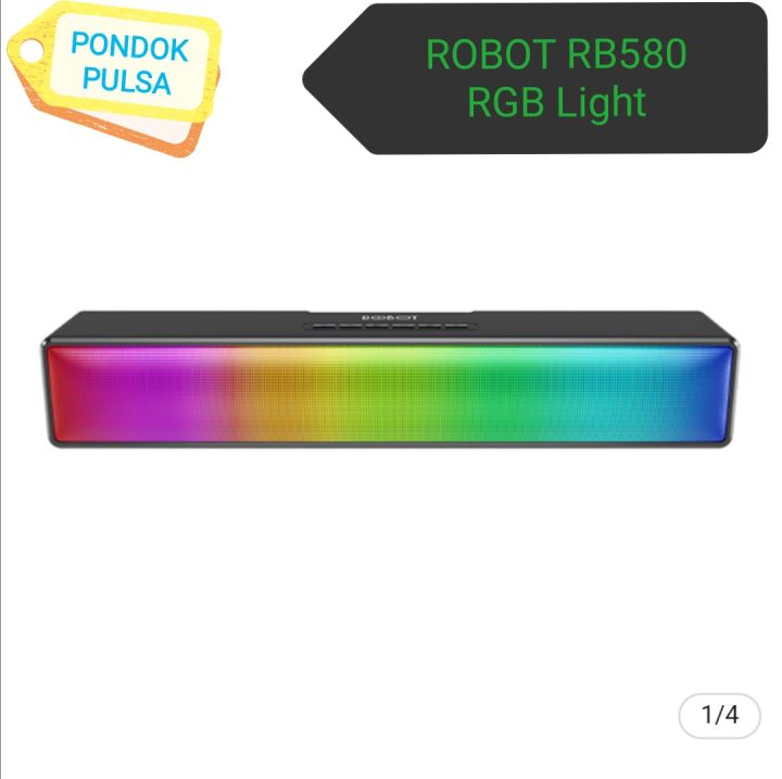 Speaker Bluetooth ROBOT RB580 Soundbar RGB Light 10W High Power ...