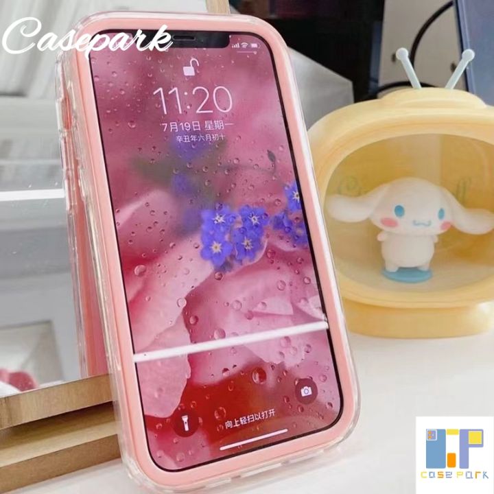 Simple Clear 3 in 1 Phone Case OPPO A17 A77 A77s A17 A17k A76 A96 A57 A16 A16s A15 A15s A74 A54 ...