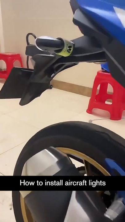 MOTOX Motorcycle LED RGB warning light universal mini signal with ...