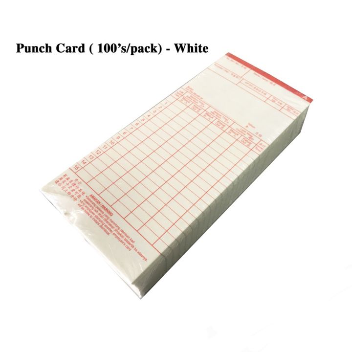 Punch Card Time Recorder Card | Lazada