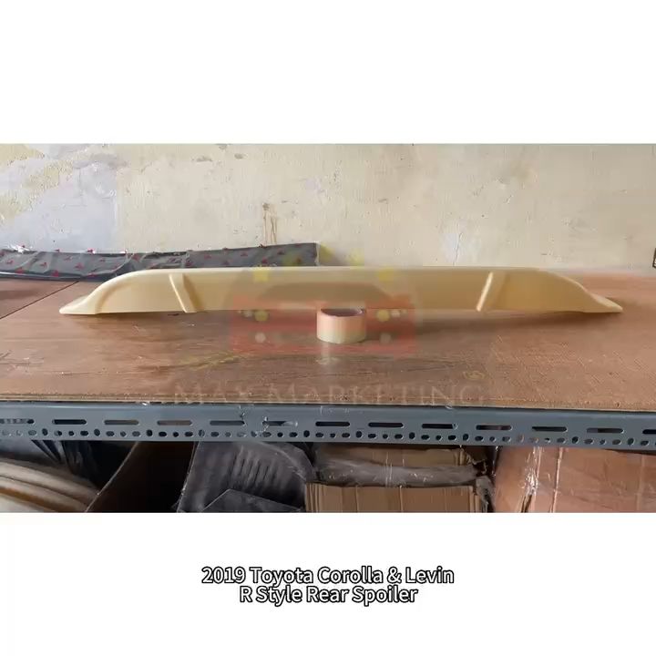 TOYOTA COROLLA &TOYOTA LEVIN 2019 R STYLE REAR TRUNK SPOILER ABS SKIRT ...
