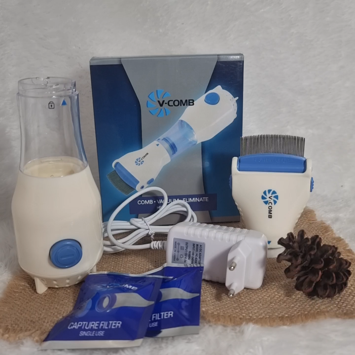 Sisir Kutu Rambut Elektrik V-comb Vacum Vacuum Terbaru Licetec - Sisir ...