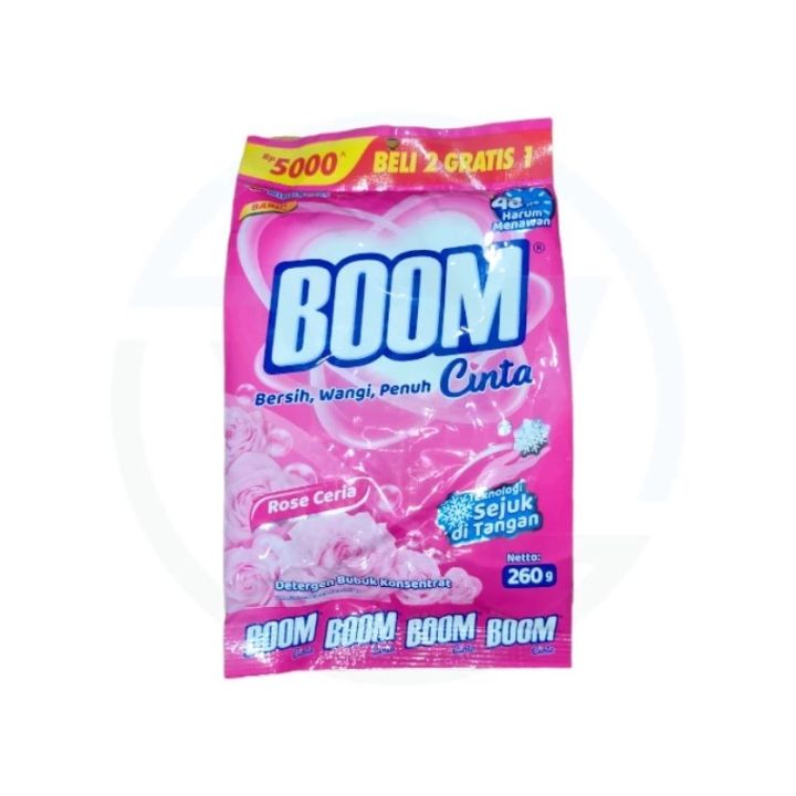 Boom Deterjen Bubuk 260gr (ecer 5000an) | Lazada Indonesia