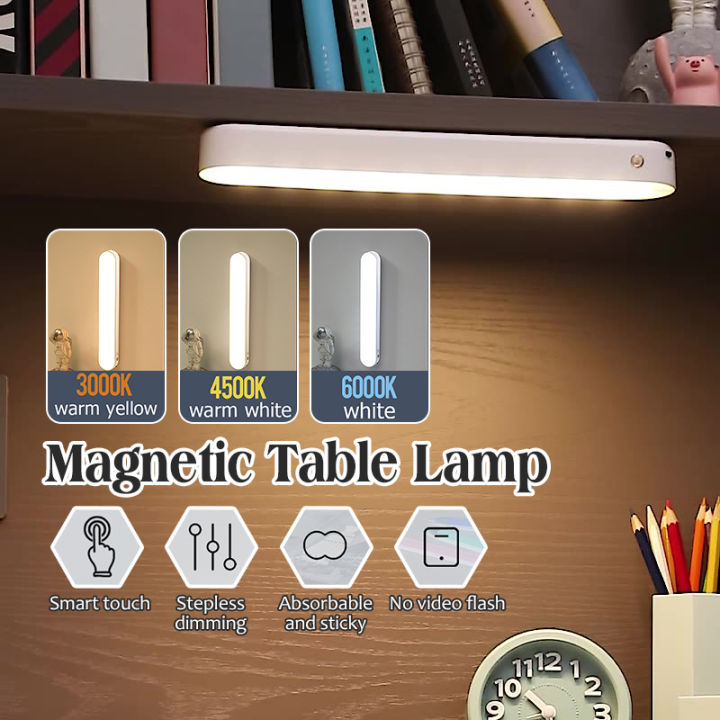 Remote Control LED Light Table Lamp Meja Lampu USB Rechargeable Usb ...
