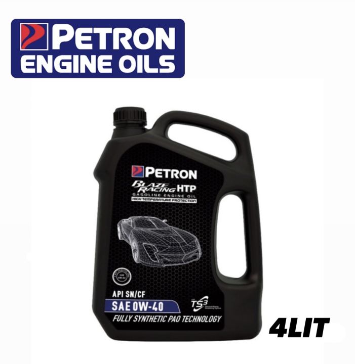 [100% ORIGINAL] PETRON FULLY SYNTHETIC BLAZE RACING HTP ENGINE SAE 0W40 ...