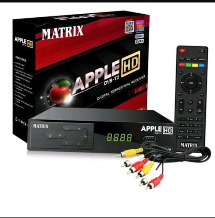STB/SET TOP BOX MATRIX APPLE MERAH DVB T2 RECEIVER DIGITAL BOX | Lazada ...