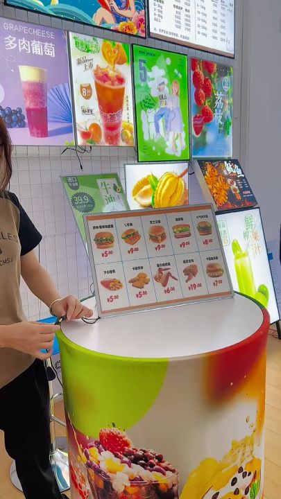 LED Menu Board LED A3 LED Slim Light Box Menu Promosi Led Menu Display ...