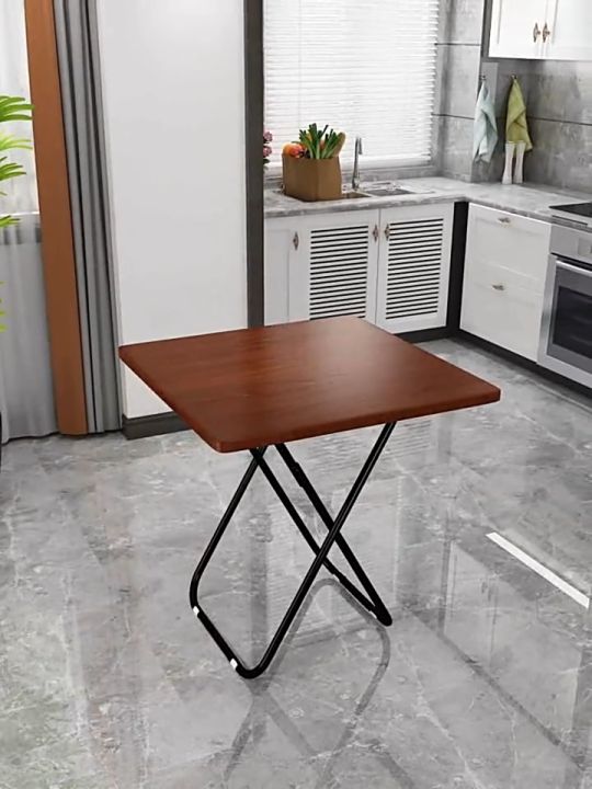 Scandinavian wooden folding square dining table coffee coffee table ...