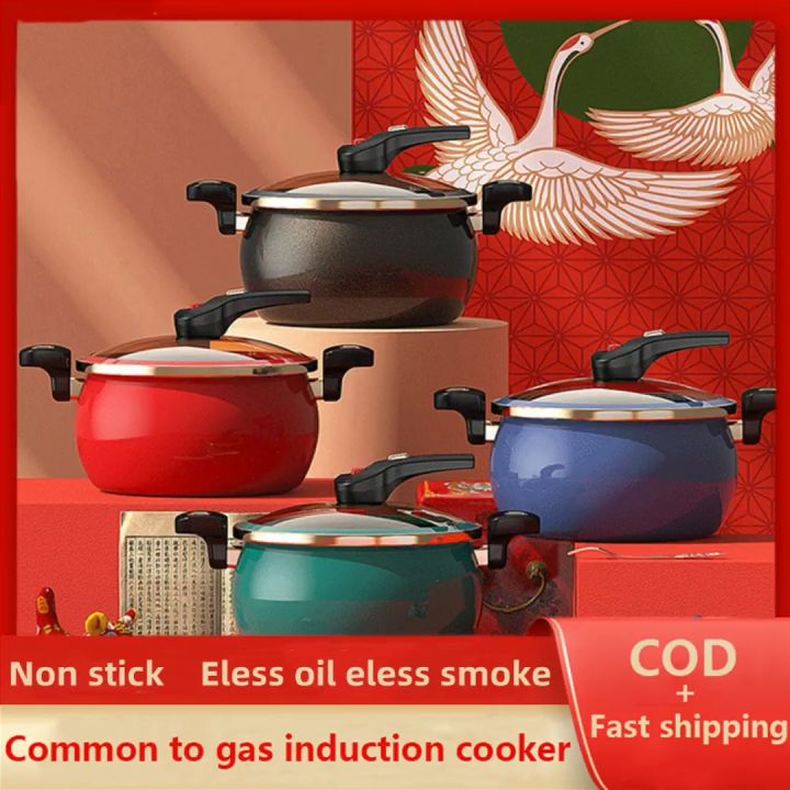 Micro pressure cooker Enamel cooker non stick new style 7L large ...